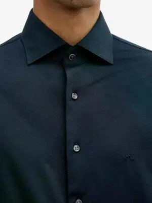 Michael Kors Logo-embroidered Long-sleeve Shirt