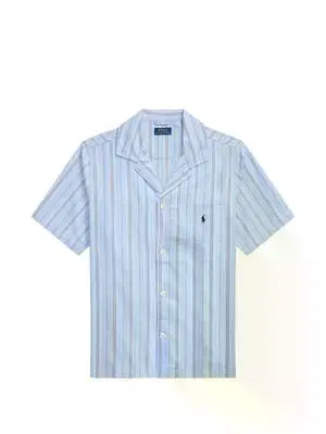 Polo Ralph Lauren Striped Poplin Pyjama Shirt - Blue