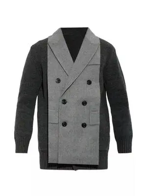 Sacai Double-breasted Panel Cardigan