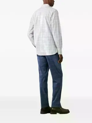 HACKETT LONDON Tattersall Cotton Shirt - Neutrals