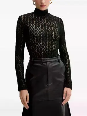 Bardot High-neck Lace Bodysuit