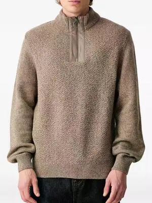 Barbour Half-zip Textured-knit Sweater
