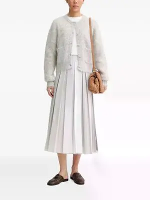 Munthe Nolocca Toggle-fastening Knit Cardigan - Grey