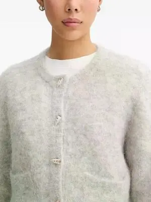 Munthe Nolocca Toggle-fastening Knit Cardigan - Grey