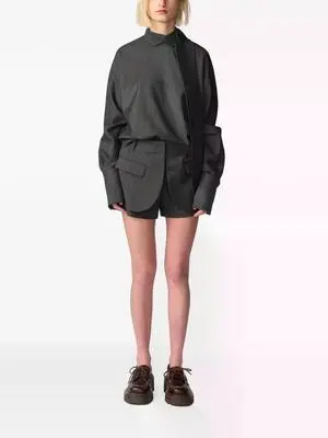 Monse Scarf-collar Long-sleeve Blouse