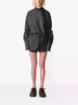 Monse Scarf-collar Long-sleeve Blouse
