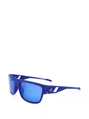 Adidas Logo-print Square-frame Sunglasses