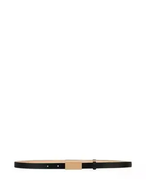 Victoria Beckham Portofino Mirror Leather Belt - Black