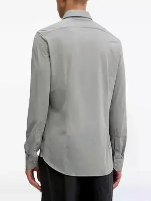 Michael Kors Logo-embroidered Long-sleeve Shirt