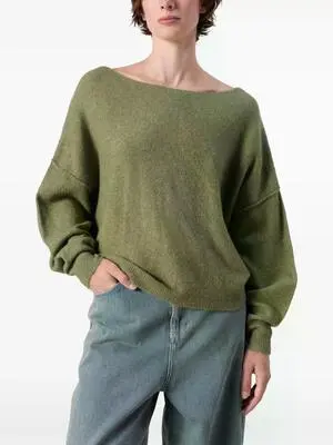 American Vintage Boat Neck Sweater - Green