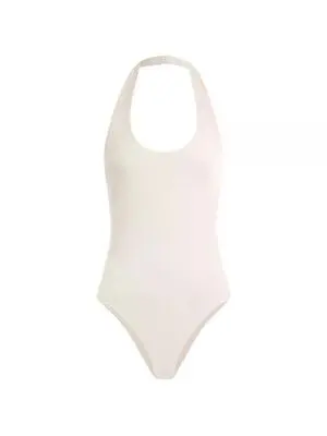 12 STOREEZ Naomi Halterneck Bodysuit - White