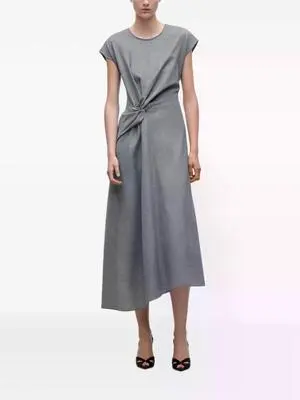 Victoria Beckham Aria Twisted Midi Dress