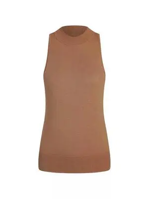 12 STOREEZ Mawata Sleeveless Ribbed-trim Top