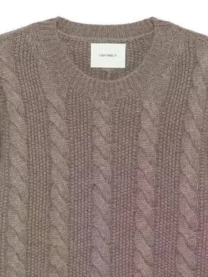 LISA YANG Espen Cable-knit Crew-neck Sweater