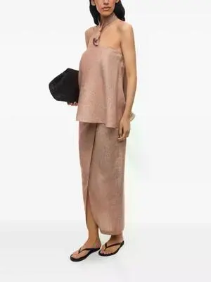 12 STOREEZ Gelato Knot-detail Halterneck Top