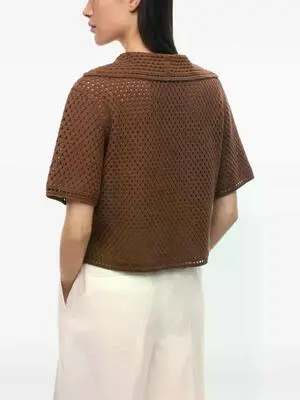 12 STOREEZ Meadow Crochet-knit Top