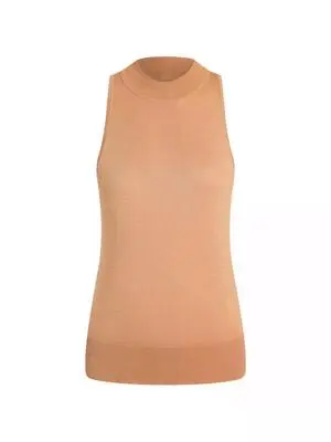 12 STOREEZ Mawata Ribbed-knit Tank Top - Neutrals