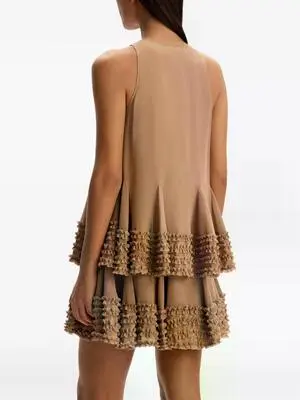 12 STOREEZ Keyhole Ruffled Mini Dress