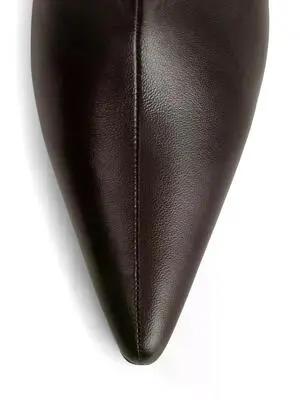 12 STOREEZ Pointed-toe Kitten-heel Ankle Boots