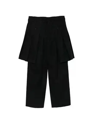 Sacai Layered Belted Trousers - Black