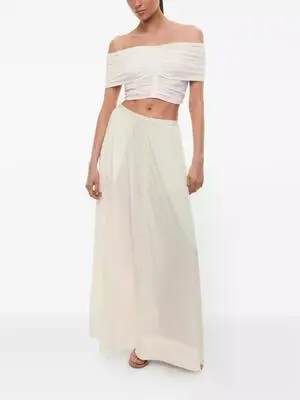 12 STOREEZ Isadora Ruched Top - White