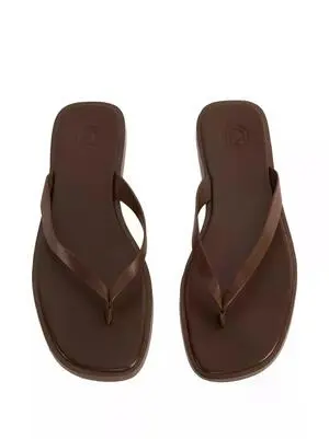 12 STOREEZ Korfos Leather Thong Sandals