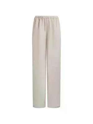12 STOREEZ Santorini Drawstring-hem Trousers - Neutrals