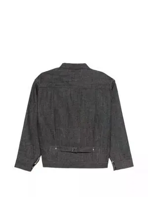 TAIGA TAKAHASHI Pleated Denim Jacket - Blue