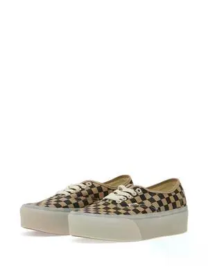 VANS Authentic Platform Checkered Sneakers - Neutrals