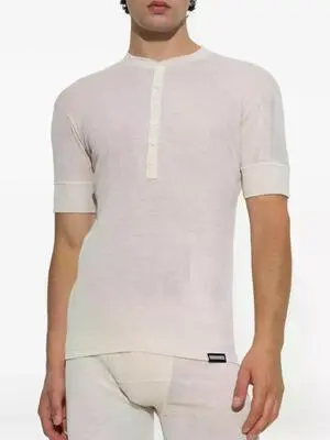 Dsquared2 Ribbed-knit T-shirt - Neutrals