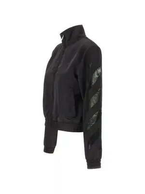 Off-White Diagonals Lace Satin Track Jacket