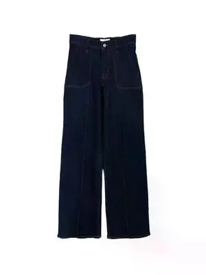 FRAME Le Slim Palazzo Pintuck-pocket Jeans