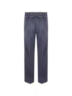 CIGALA'S Elasticated-waist Wide-leg Jeans