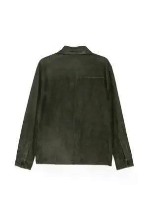 ARMA Dino Suede Chest-pocket Jacket - Green