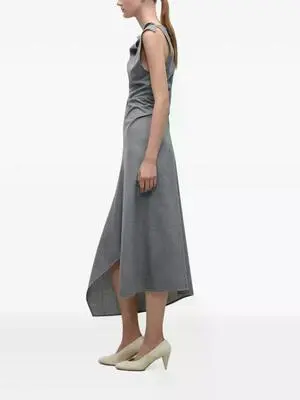 Victoria Beckham Draped Tailored Midi Dress