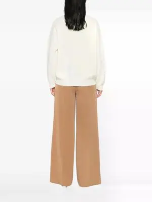 ERMANNO FIRENZE Lace-trim Mock-neck Sweater