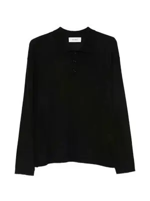 LISA YANG Contrast-stitch Polo Sweater