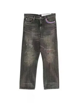 NEIGHBORHOOD Beaded Distressed Jeans