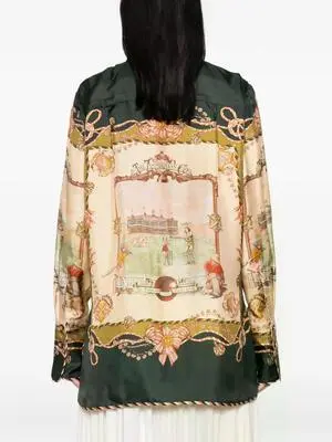 Zimmermann Valiant Graphic-print Silk Shirt