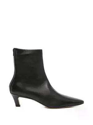 TOTEME Pointed-toe Ankle Boots - Black