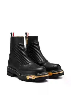 Thom Browne Panelled Leather Boots