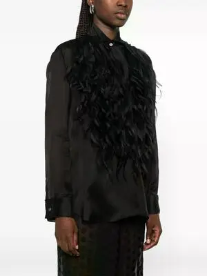 Viktor & Rolf Feather-effect Long-sleeve Shirt