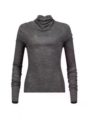 Victoria Beckham Draped Long-sleeve Top
