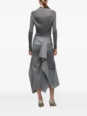 Victoria Beckham Draped Long-sleeve Top
