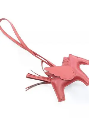 Hermès Rodeo Pegasus Bag Charm Red