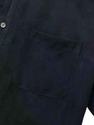 Shanghai Tang Fortune Mandarin-collar Chest-pocket Shirt
