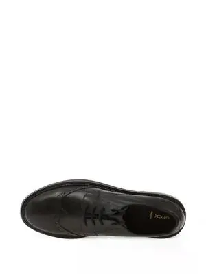 Geox Serilda Brogue-detail Leather Derby Shoes
