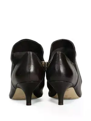 THE SELLER Ruched Pointed-toe Ankle Boots