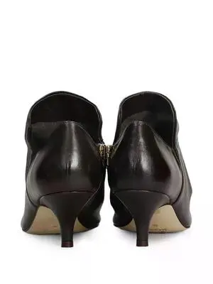 THE SELLER Ruched Pointed-toe Ankle Boots