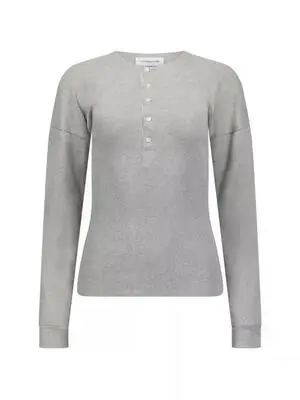 Victoria Beckham Button-fastening Ribbed Sweatshirt